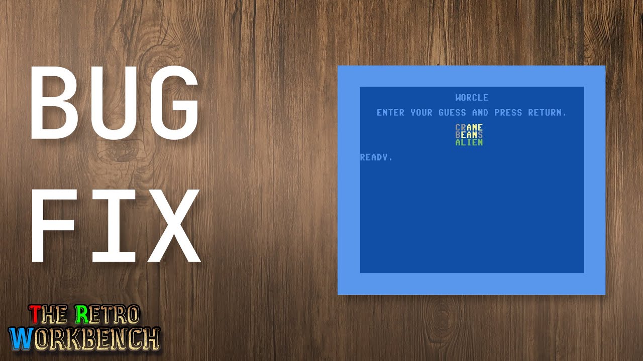 BUG FIX: Wordle on the Commodore 64