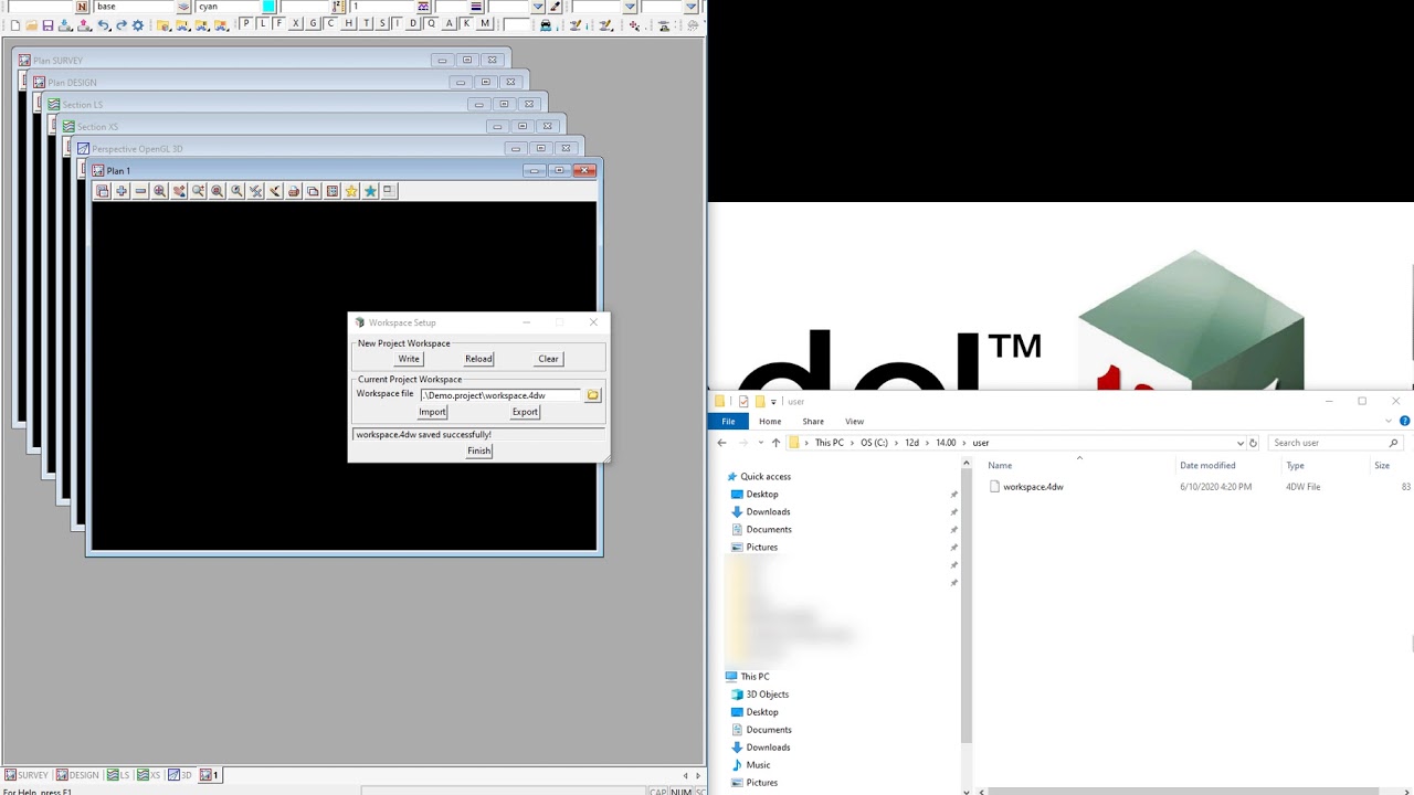Env_configs.4d - Workspaces (Installing and Configuring 12d Model)