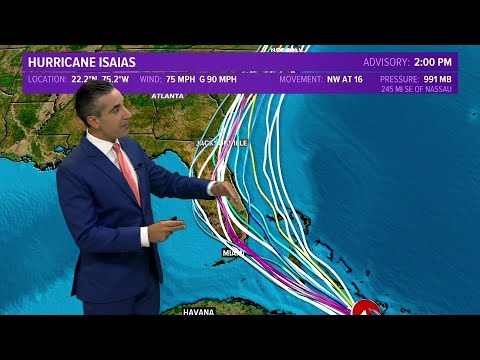 Friday Tropics Update: Hurricane Isaias eyes Florida and the East Coast