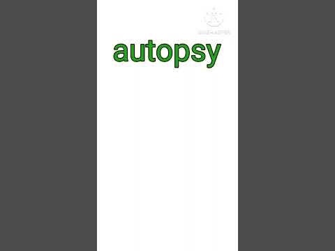 What Does Autopsy Mean | #shorts #english #eacademia