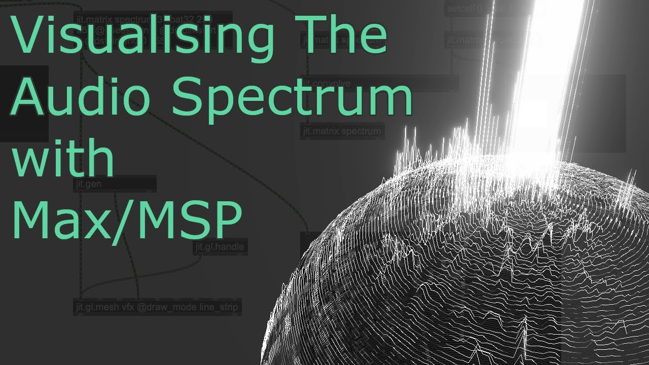 Visualising the Audio Spectrum in 3D - Max/MSP Tutorial