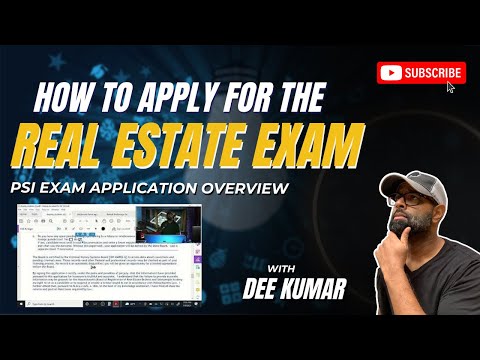 How to Fill Out the PSI Real Estate Exam Application (Full Process)
