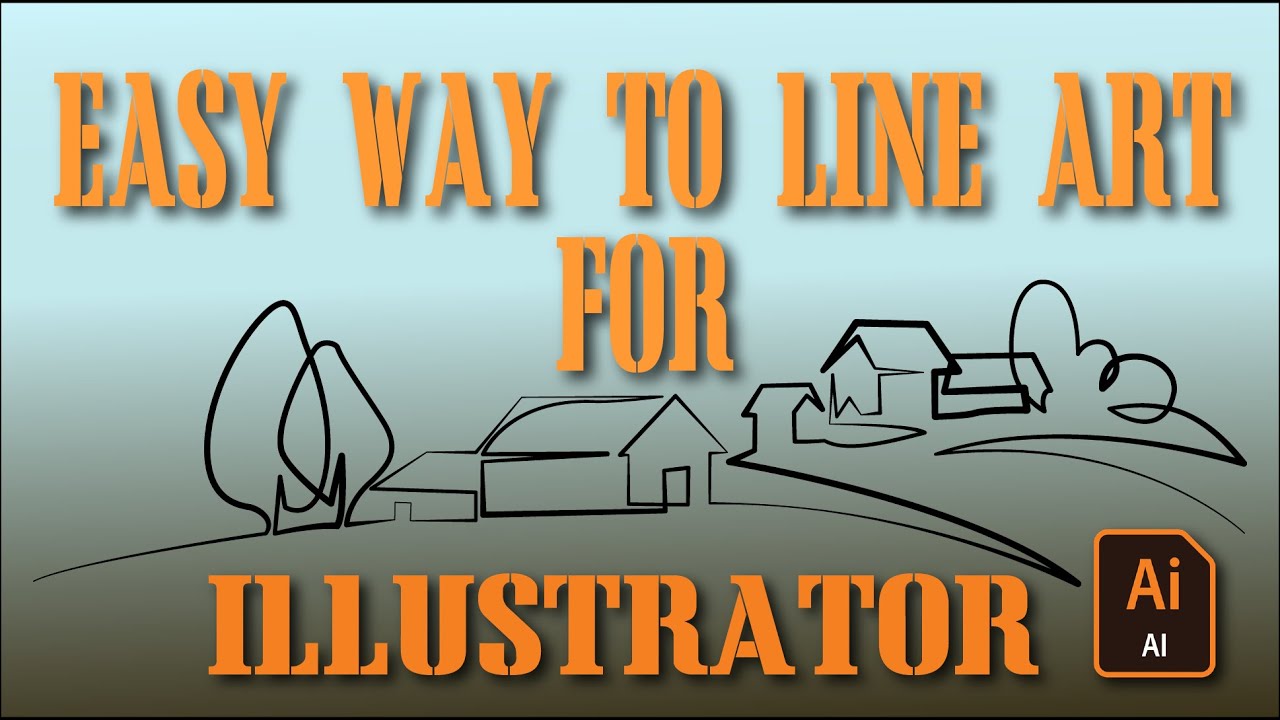 HOW TO MAKE A ONE LINE ART DESIGN    ADOBE ILLUSTRATOR tutarial