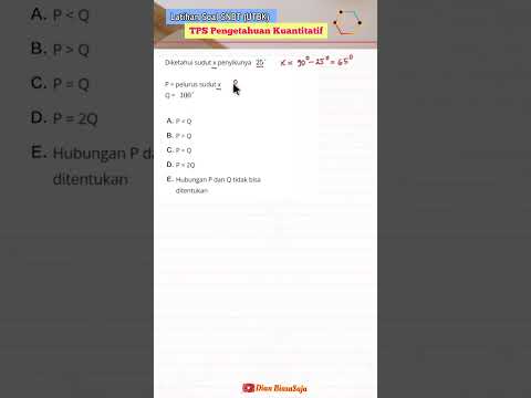 Latihan Soal SNBT (UTBK) TPS Pengetahuan Kuantitatif