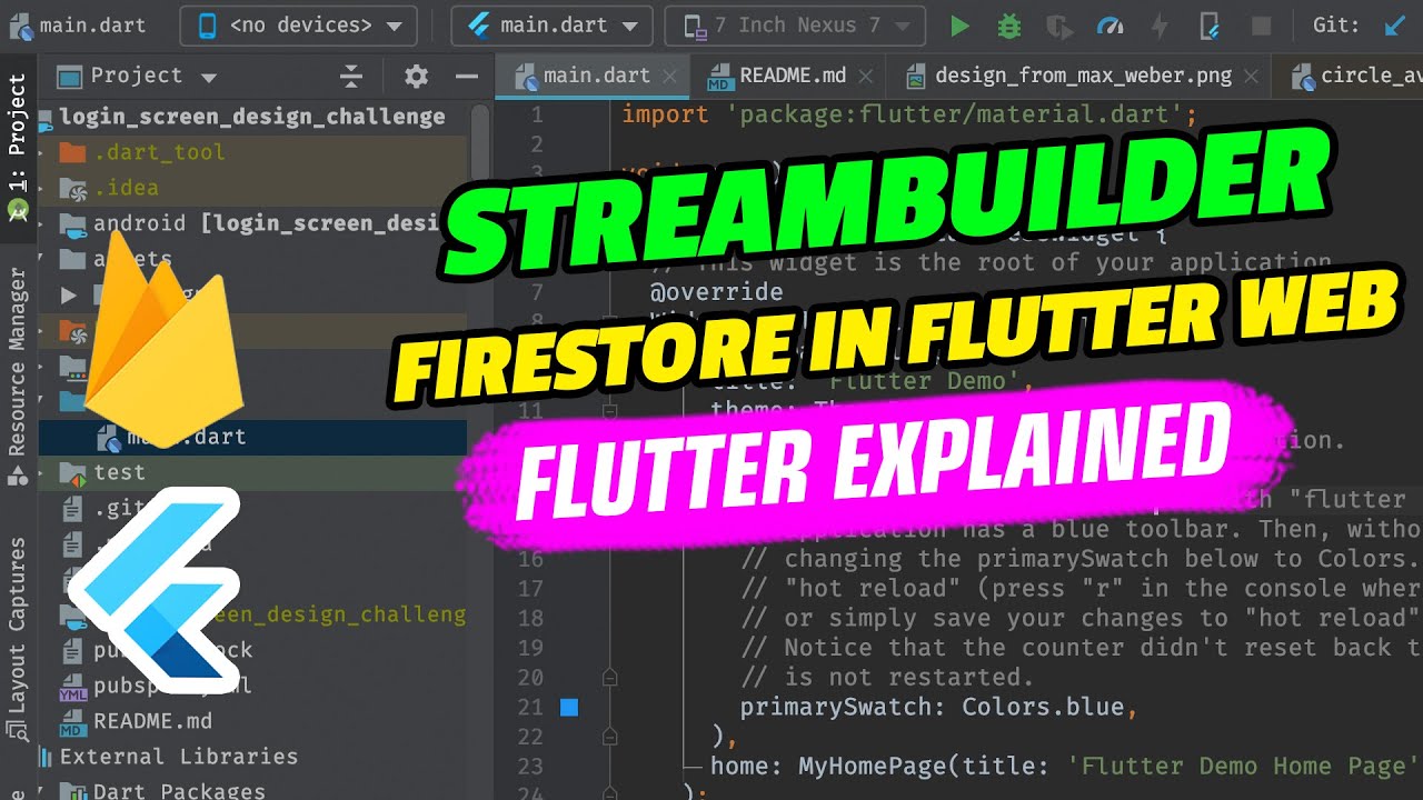 Flutter Streambuilder with Firestore in Web