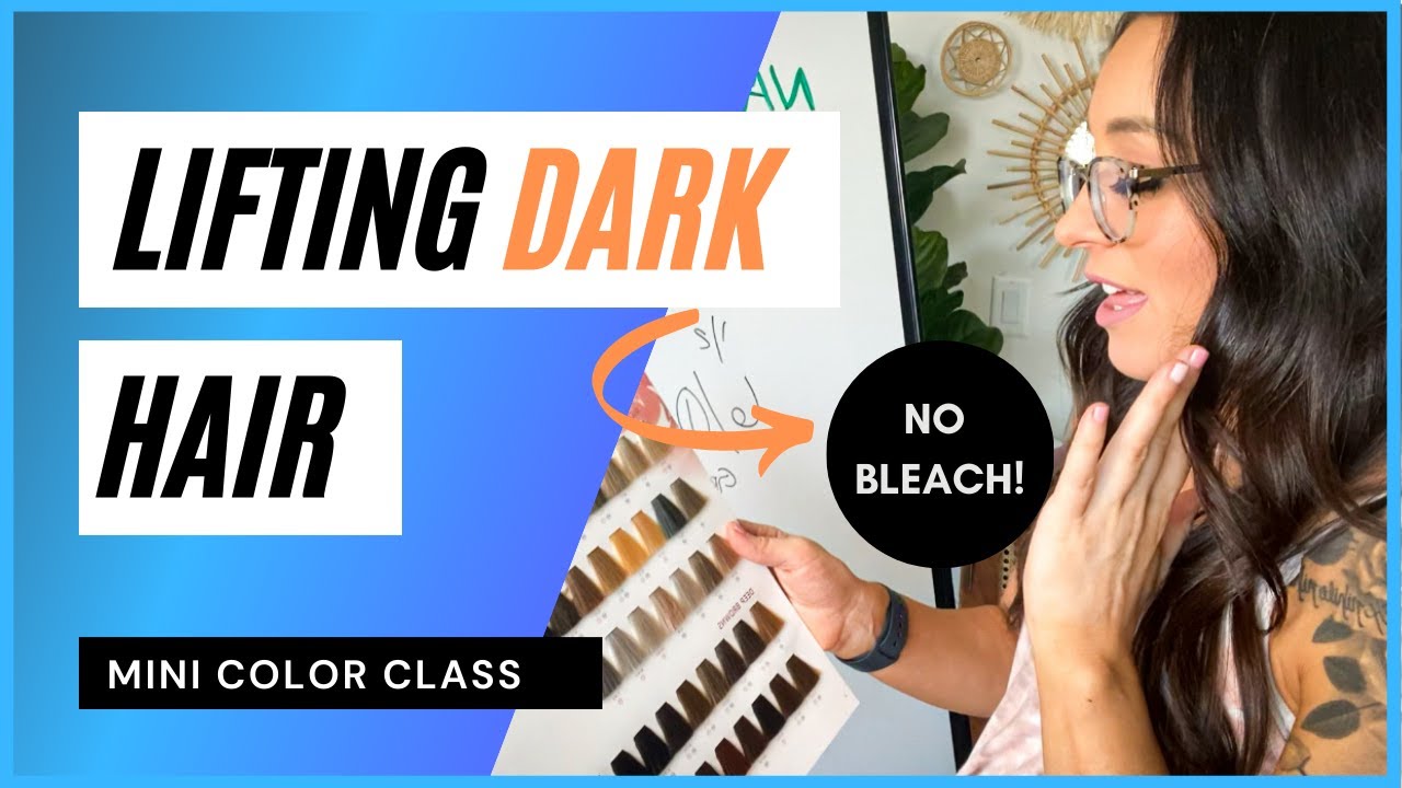 Hair COLOR THEORY mini class: HOW TO lift DARK base colors without bleach or brass!