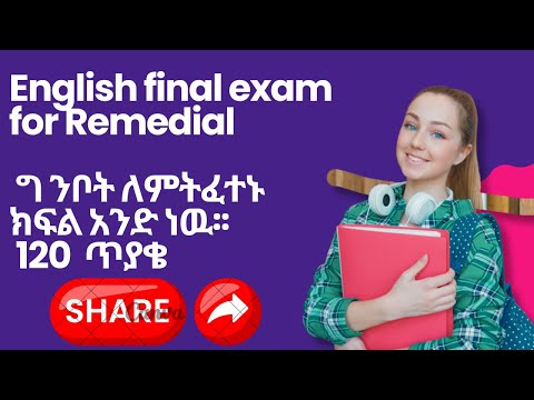 English final exam remedial part 1