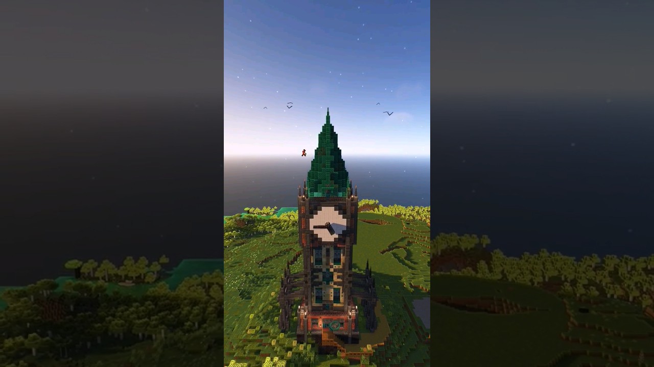Minecraft CREATE MOD Clocktower #shorts