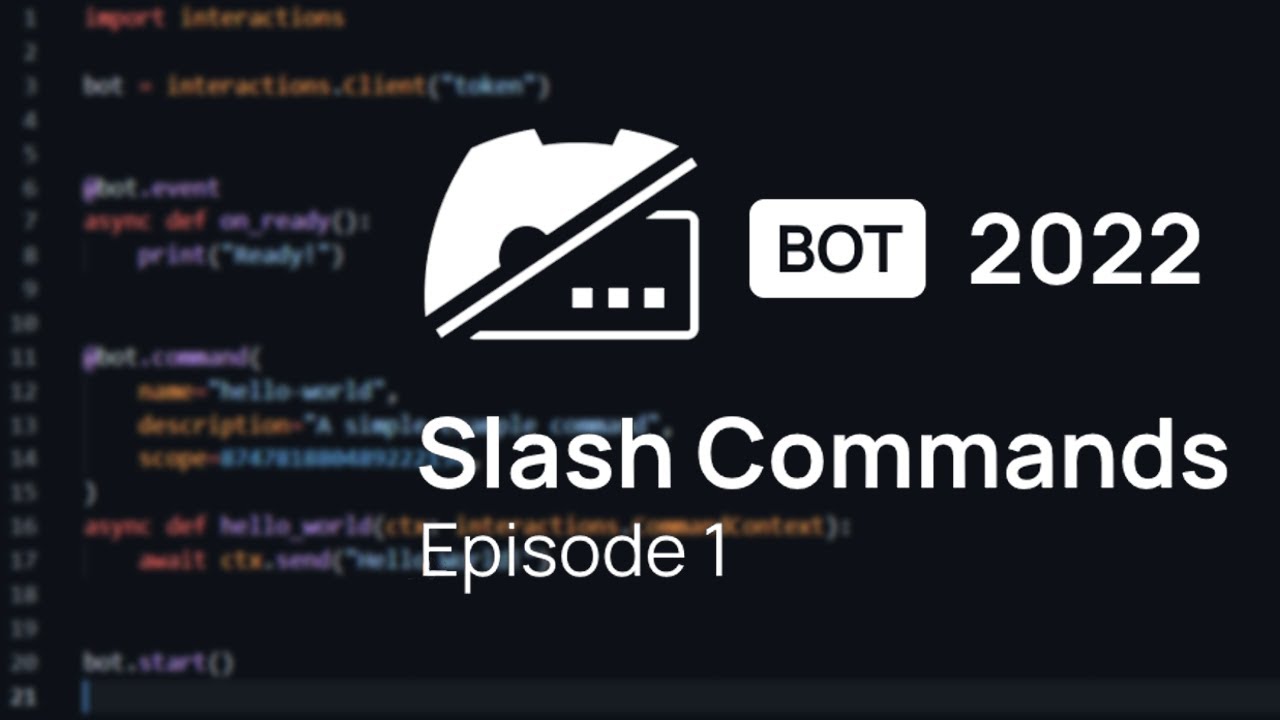 How to code a Discord bot with Slash Commands! [interactions.py ep1]