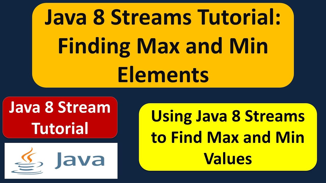 Java 8 Streams Tutorial: Finding Max and Min Elements | Streams in Java 8