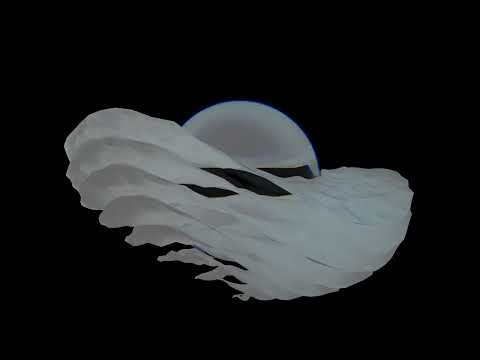 glass sphere and crystal sheets