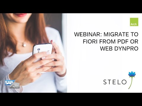 Webinar: Migrating Adobe Interactive eForms (PDF) and WebDynpro processes to SAP Fiori Apps