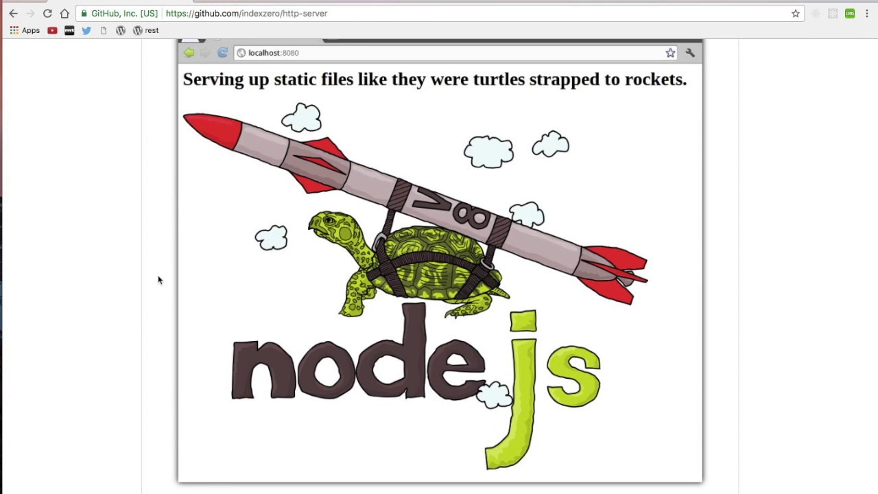 How to use http-server to serve static files with node
