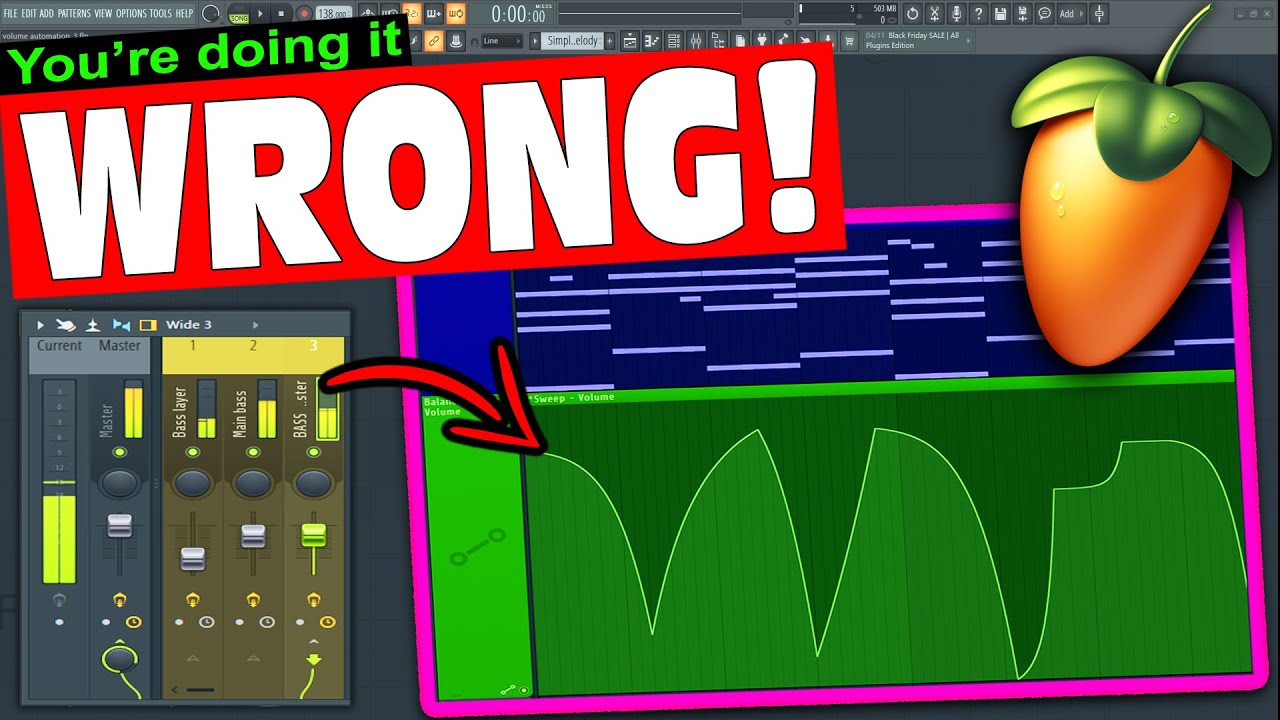 The CORRECT Way to do Volume Automation in FL Studio!