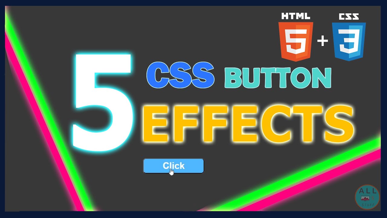 Best Button Hover Effects - Only  HTML & CSS - All CS Stuff