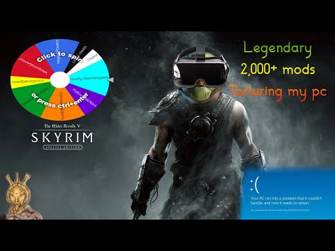 Skyrim VR Legendary but every time I die I add a mod Part 1