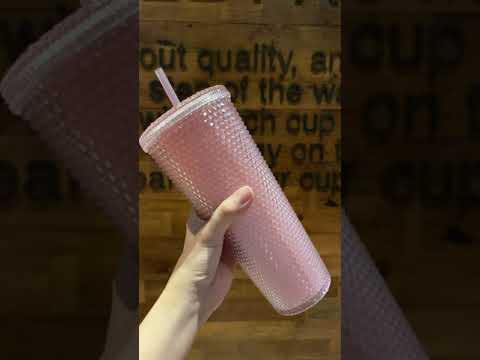 Starbucks China Sakura Pink Glitter Studded Cup 710ml / 24oz