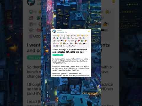 Viral Reddit thread Reddit story on ADHD subreddit - Best post of all time with Tips and Lifehacks