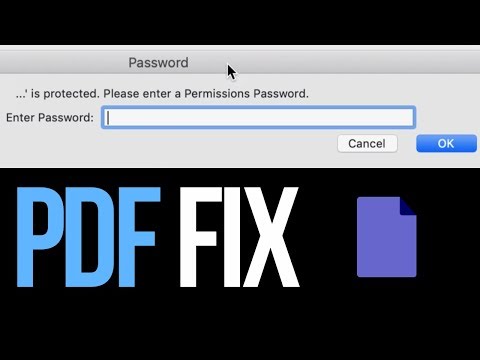 How to edit a password protected PDF on Mac | FREE