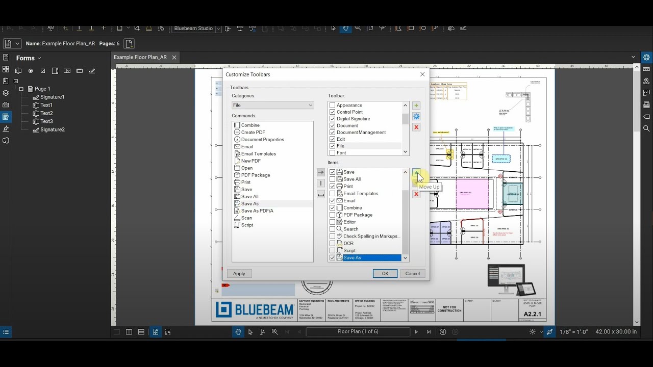 Customizing our Interface & Toolbars in Bluebeam Revu