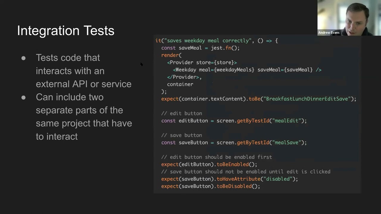 LogRocket React Meetup: React Testing Overview - January 2022