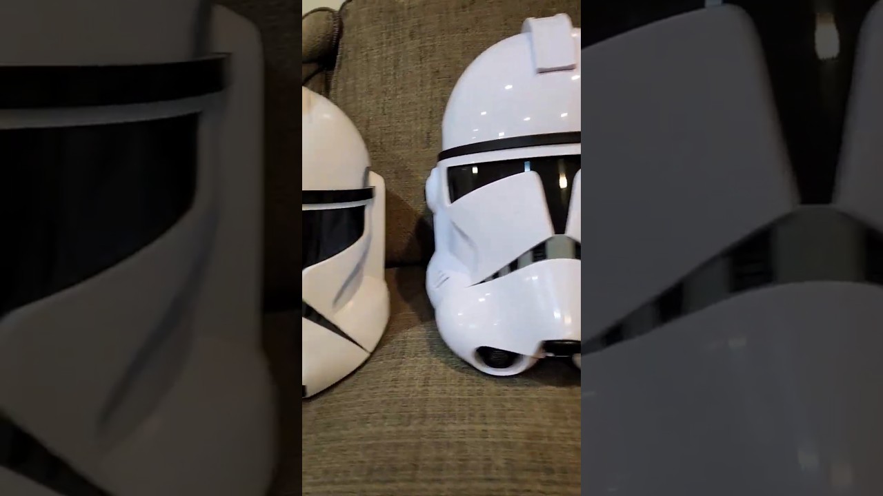 Hasbro Phase 2 Clone Trooper Helmet Comparison #hasbro #clonetrooper #comparison #starwars