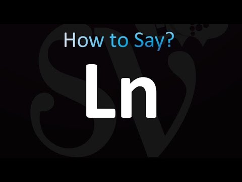 How to Pronounce ''ln'' Correctly! (Natural Logarithm)