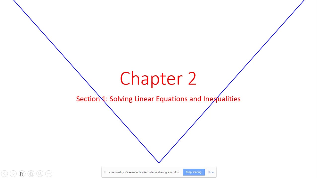 2 1 Solving Linear Equations and Inequalities