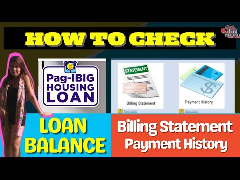 HOW TO CHECK PAG IBIG HOUSING LOAN BALANCE | BILLING STATEMENT ...