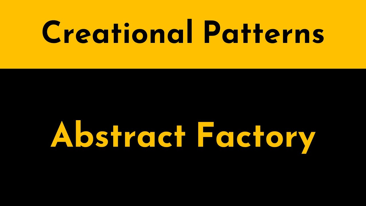 The Abstract Factory Pattern Explained and Implemented | Creational Design Patterns | Geekific