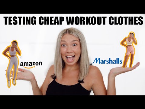 testing *CHEAP* activewear: AMAZON, MARSHALLS, TIKTOK RECS....