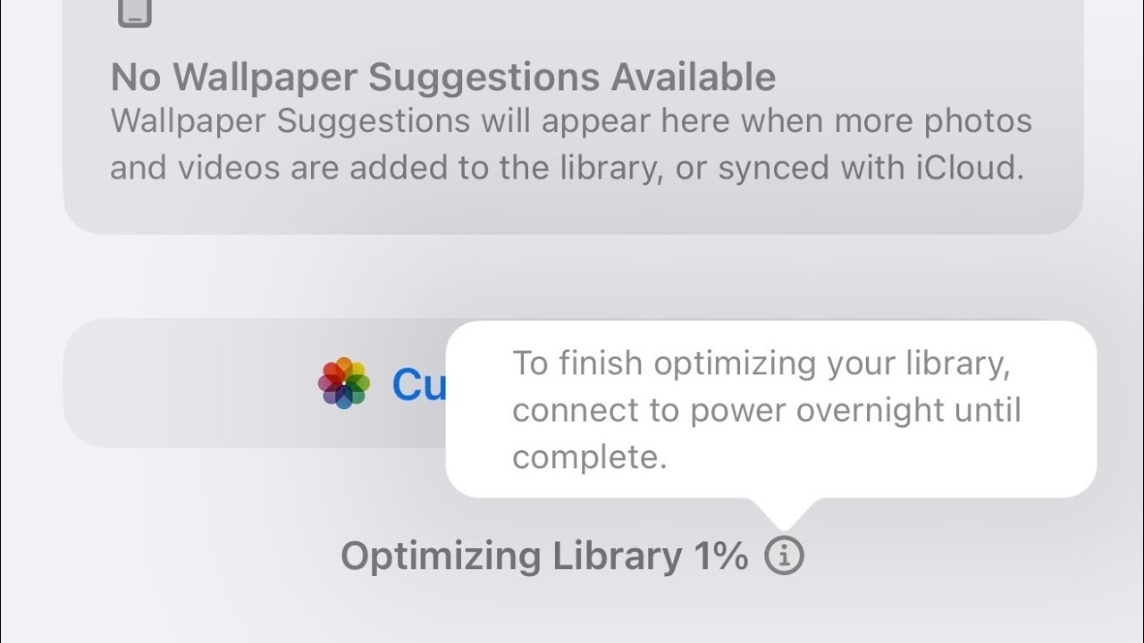 iPhone Photos App Stuck on Optimizing Library in iOS [Fixed]