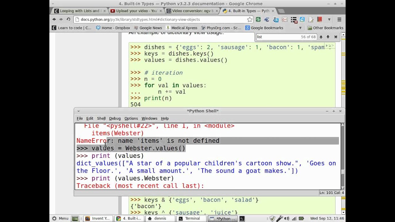 python 3.2 read the docs! And take a look at stackoverflow