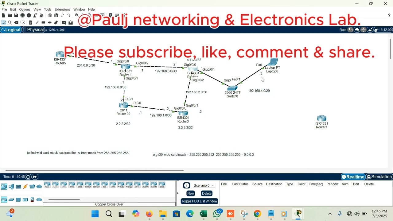 OSPF Configuration Lab – Fully Detailed Tutorial for Beginners