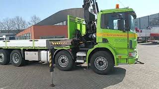 Scania 124 G 420 8x2 - Palfinger 27 TM Kraan, Crane, Grue, Kran - Retar ...