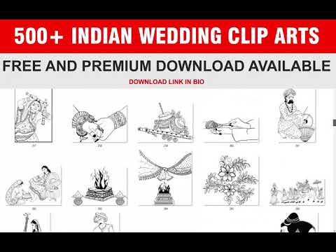 500+ Shadi card Clip-art (Wedding Clip-art). Indian wedding clip art (Clip Art for wedding) Symbols.