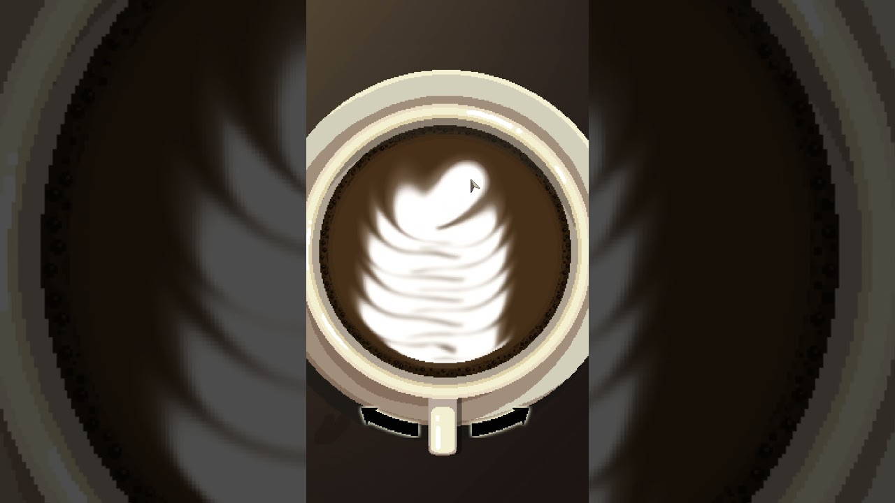 How to make latte art in Coffee Talk ☕ | #coffeetalk #latteart #cozygames #gaming