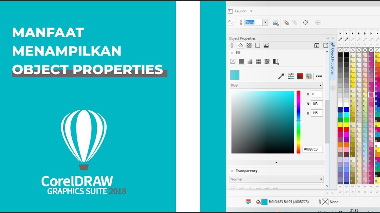 MANFAAT MENAMPILKAN OBJECT PROPERTIES PADA CORELDRAW