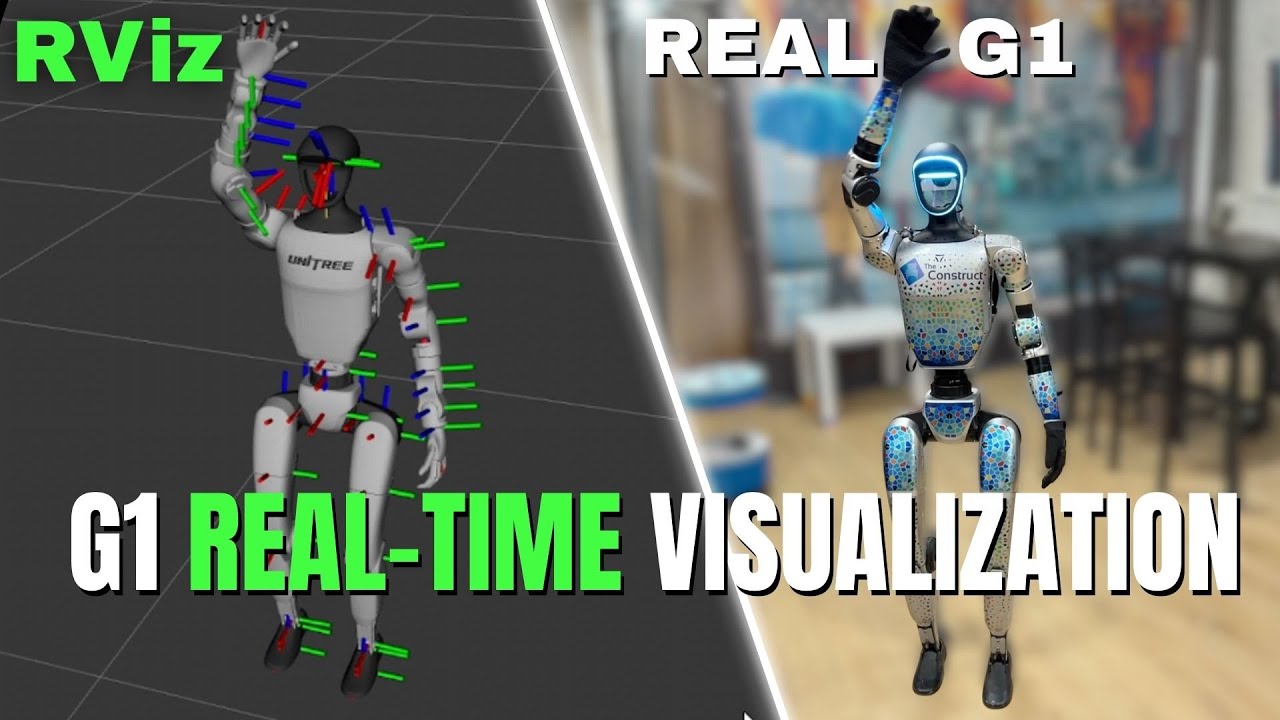 Visualize Unitree G1 Robot State in Real Time with ROS 2 + Rviz | Full Tutorial
