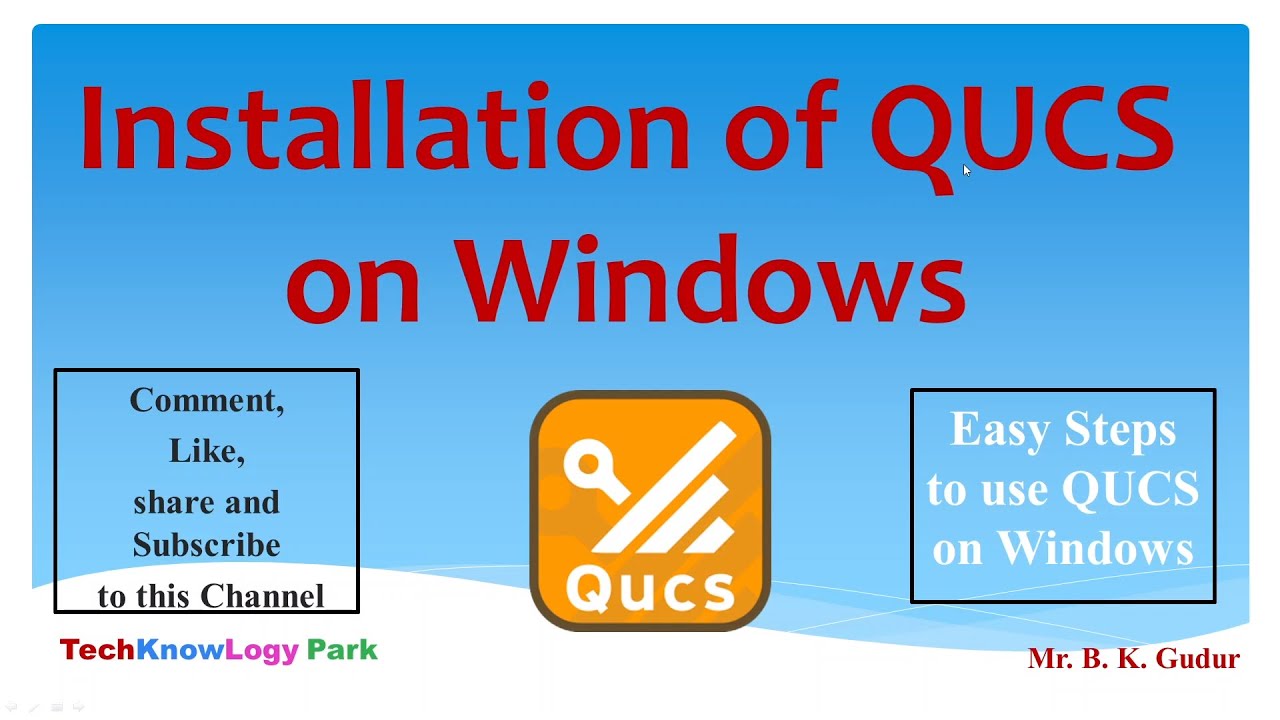 Installation of QUCS (Quite Universal Circuit Simulator) on Windows Operating System