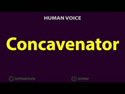 How To Pronounce Concavenator