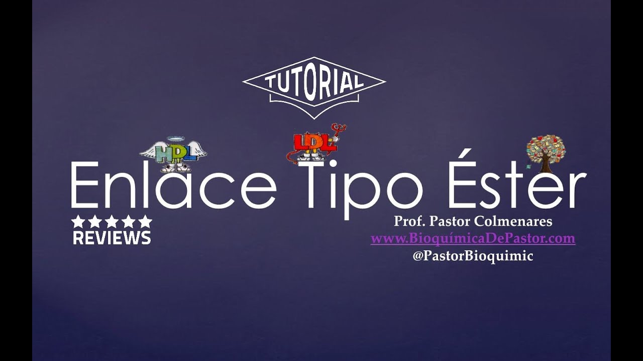 Enlace tipo Éster para Lípidos - Bioquímica de Pastor