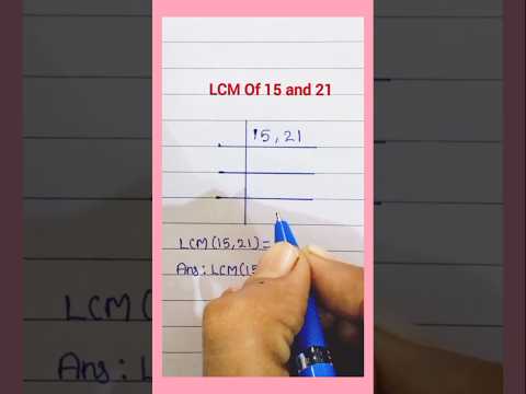 LCM Of 15 and 21 #lcm#leastcommonmultiple #mathematics #mathshorts #shorts