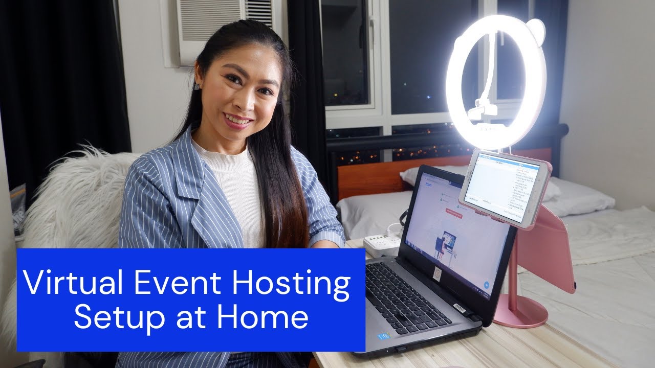 Virtual Event Hosting Setup at Home | Zoom or Online Host / Emcee | Nadine Smith