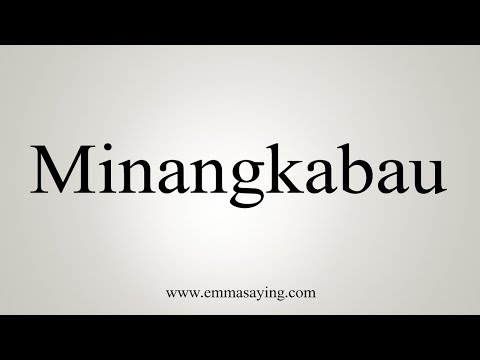 How To Say Minangkabau