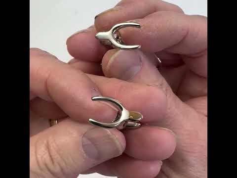Lucky Wishbone Cufflinks Football Wish Bone Jay Pins #cufflinks #cosplay #giftsfordad #football