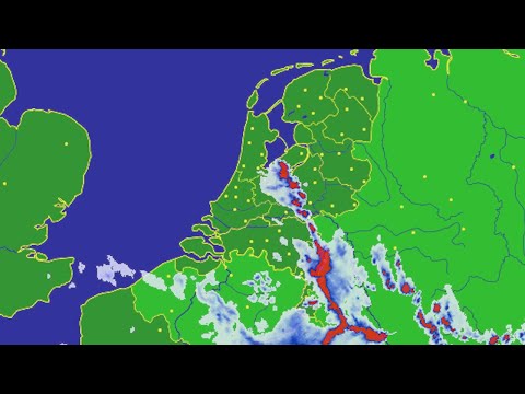 Buienradar timelapse onweer | 1, 2 & 3 mei 2024 | Overlast na stevig onweer!