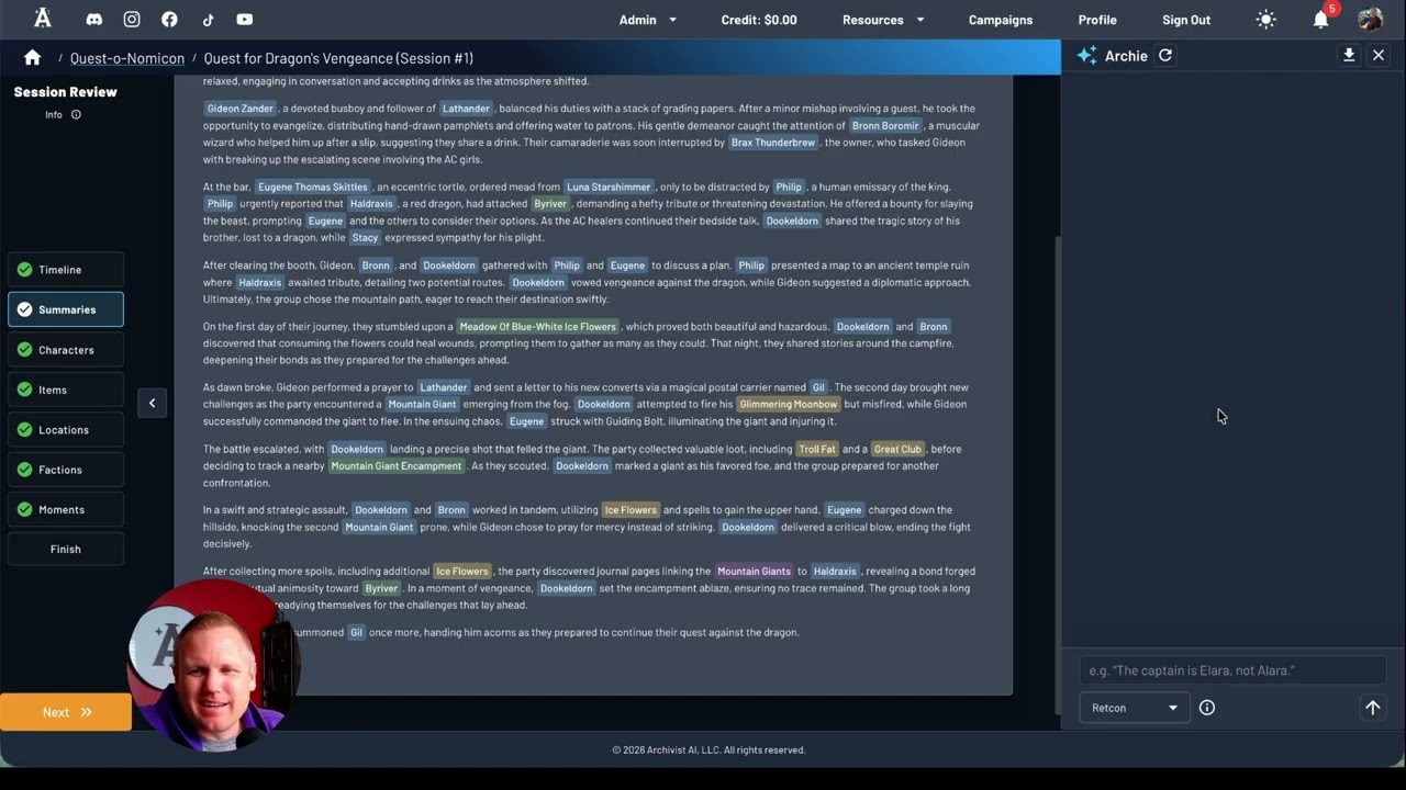 Complete Session Review Guide | Archivist AI