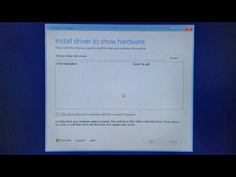 🖴 Install driver to show hardware - Windows 11 AMD RAID storage SSD driver