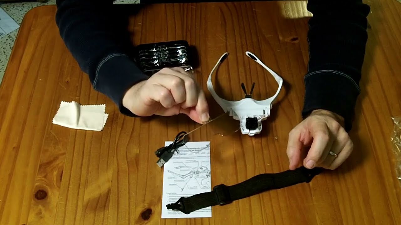Review: Head mounted stereo magnifier with rechargeable LED light